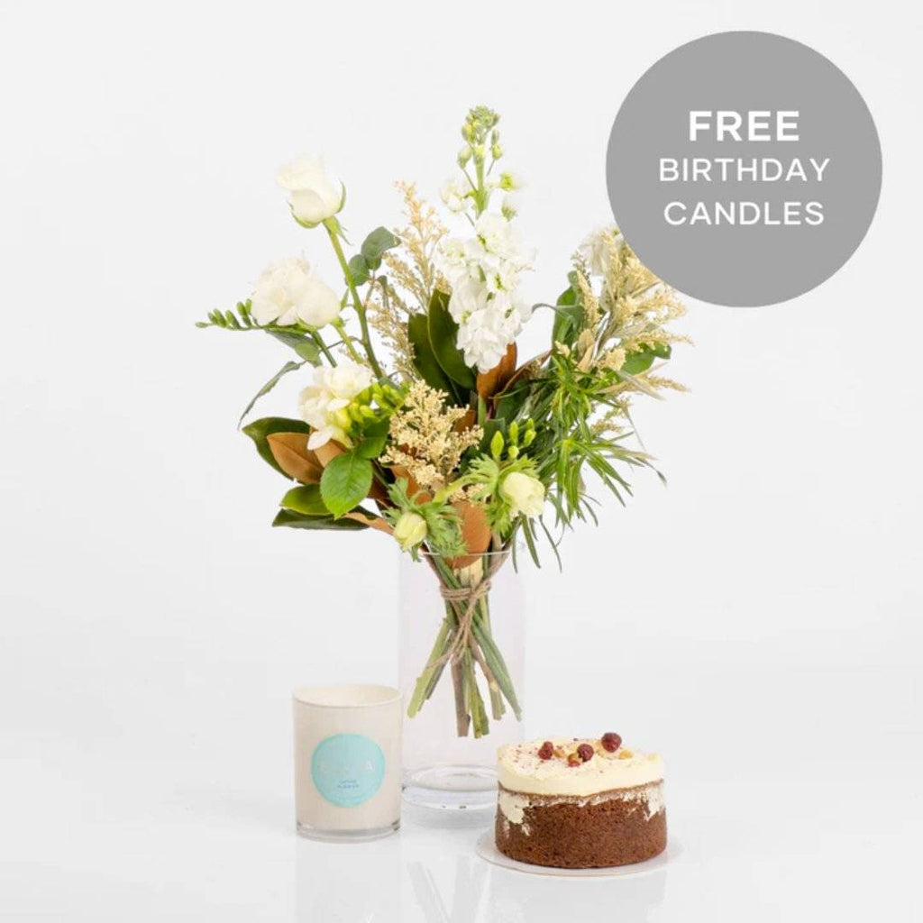 White Birthday Gift Set | Wild Poppies
